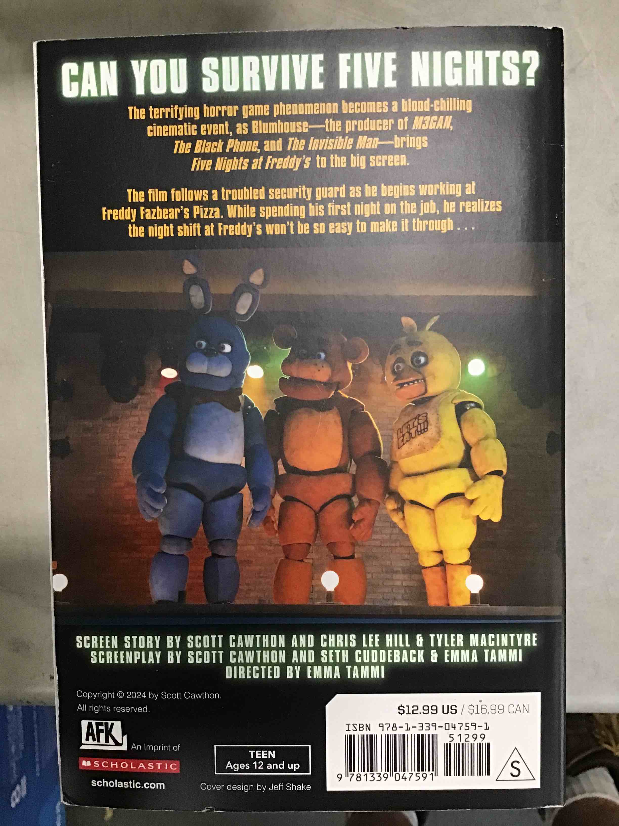 Five Nights at Freddy's: The Official Movie Novel - by Scott Cawthon ...