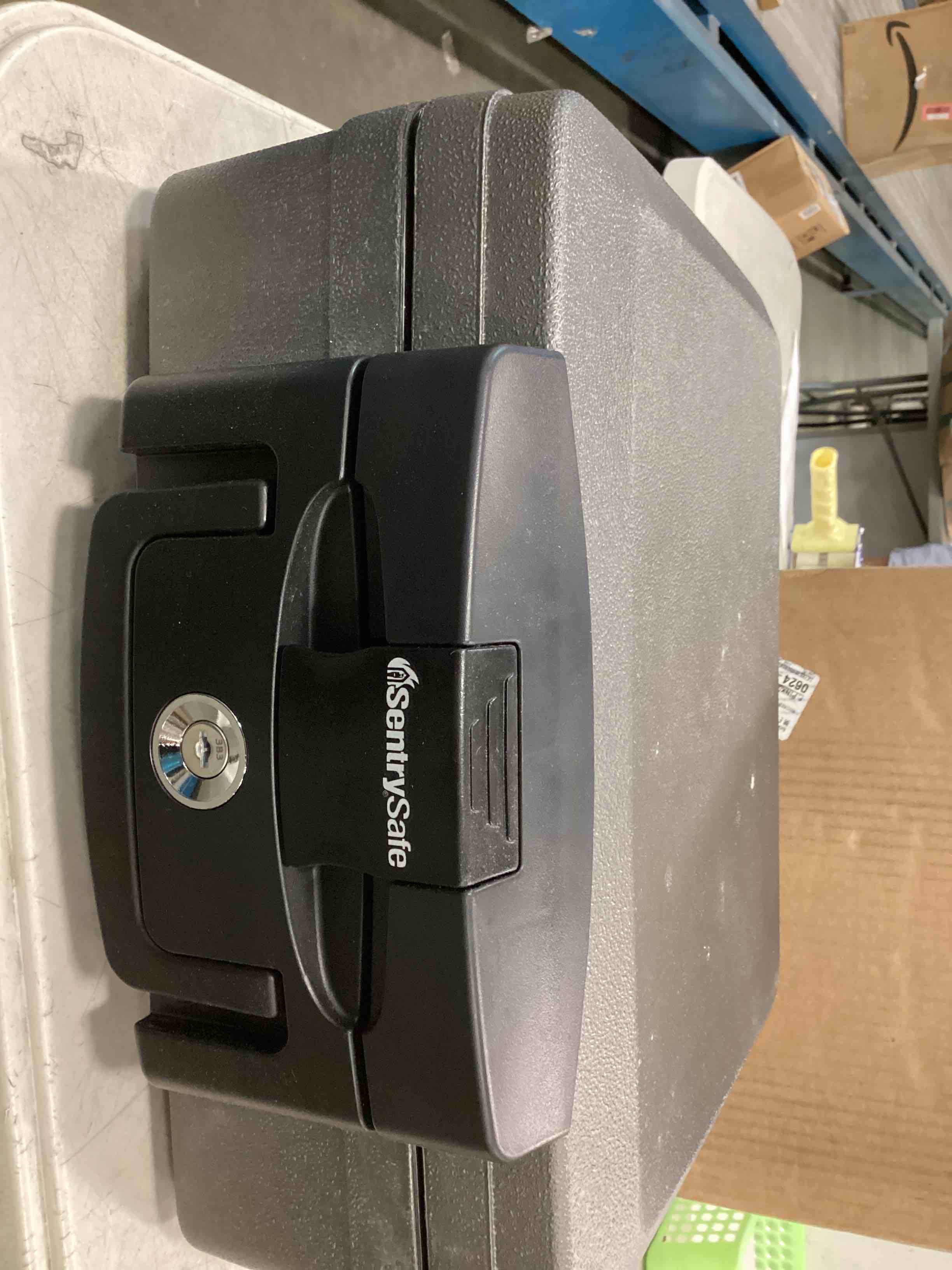 Sentry Safe Safe Box, Fireproof Waterproof, Lock Box, Black, Exterior ...