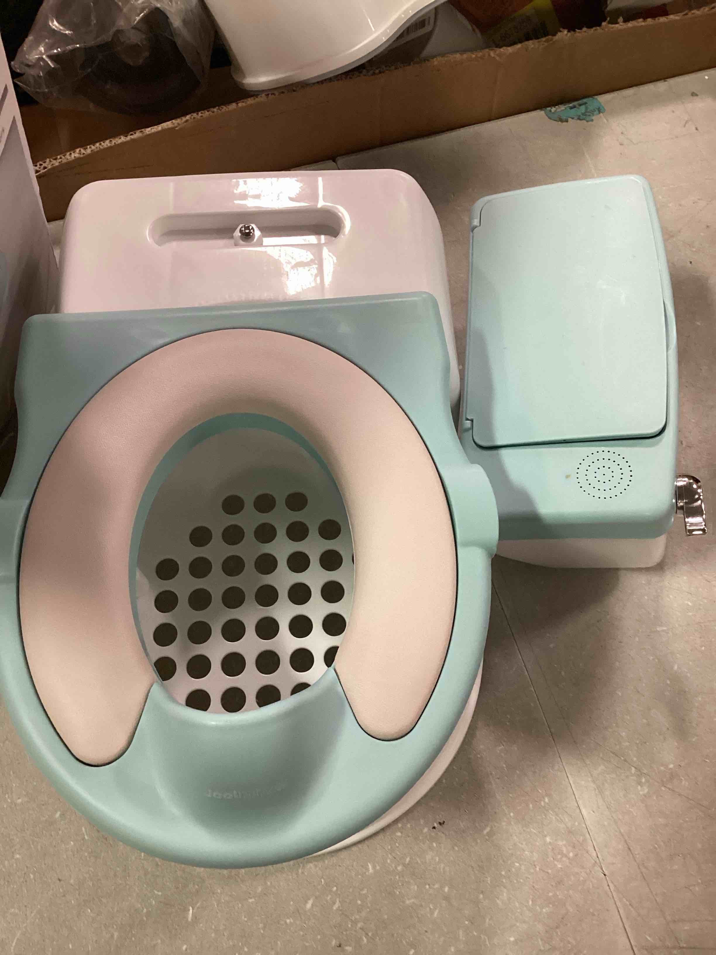 Real Feel Potty with Wipes Storage, Transition Seat & Disposable Liners ...