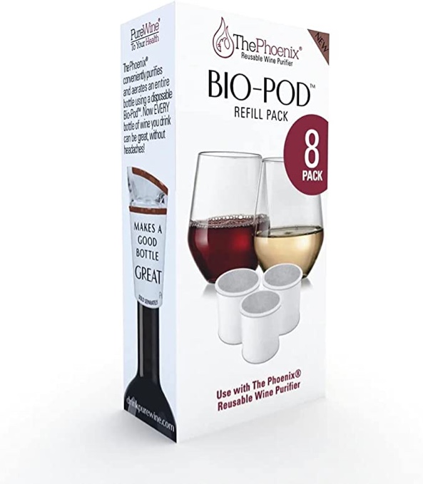 bio pods PureWine Phoenix Bio-Pods 8-Pack Refill for Wine Filter - Eco ...