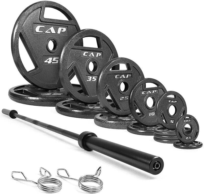 Plate Weight Set With 45Lb Bar