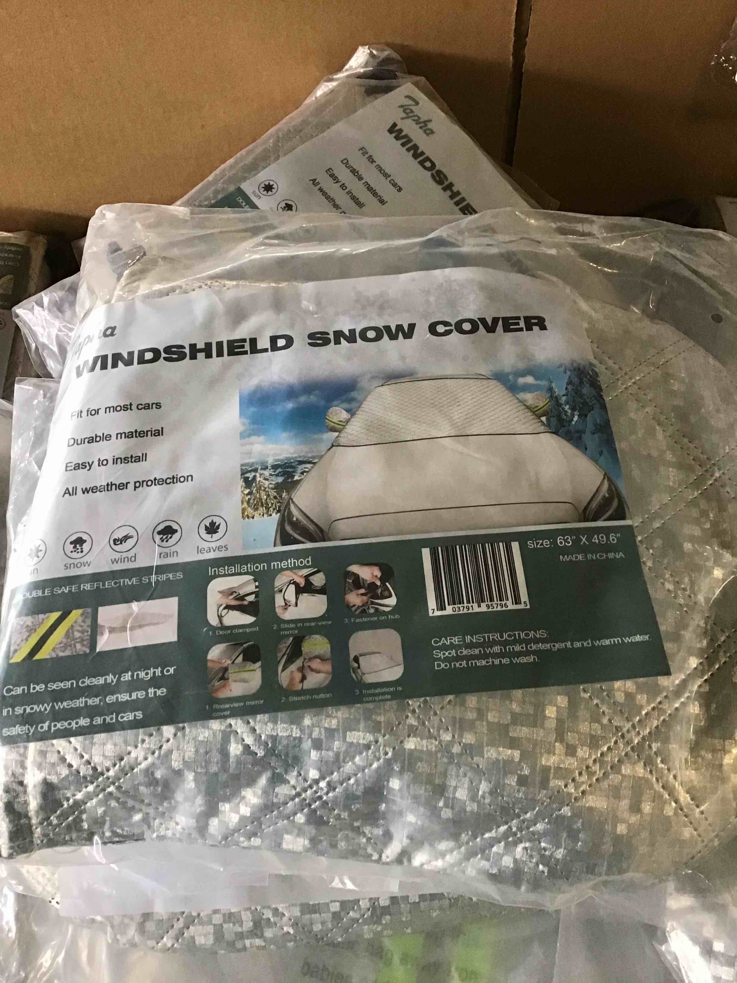 Extra Large Windshield Frost Guard and Snow Cover for Ice & Sleet ...