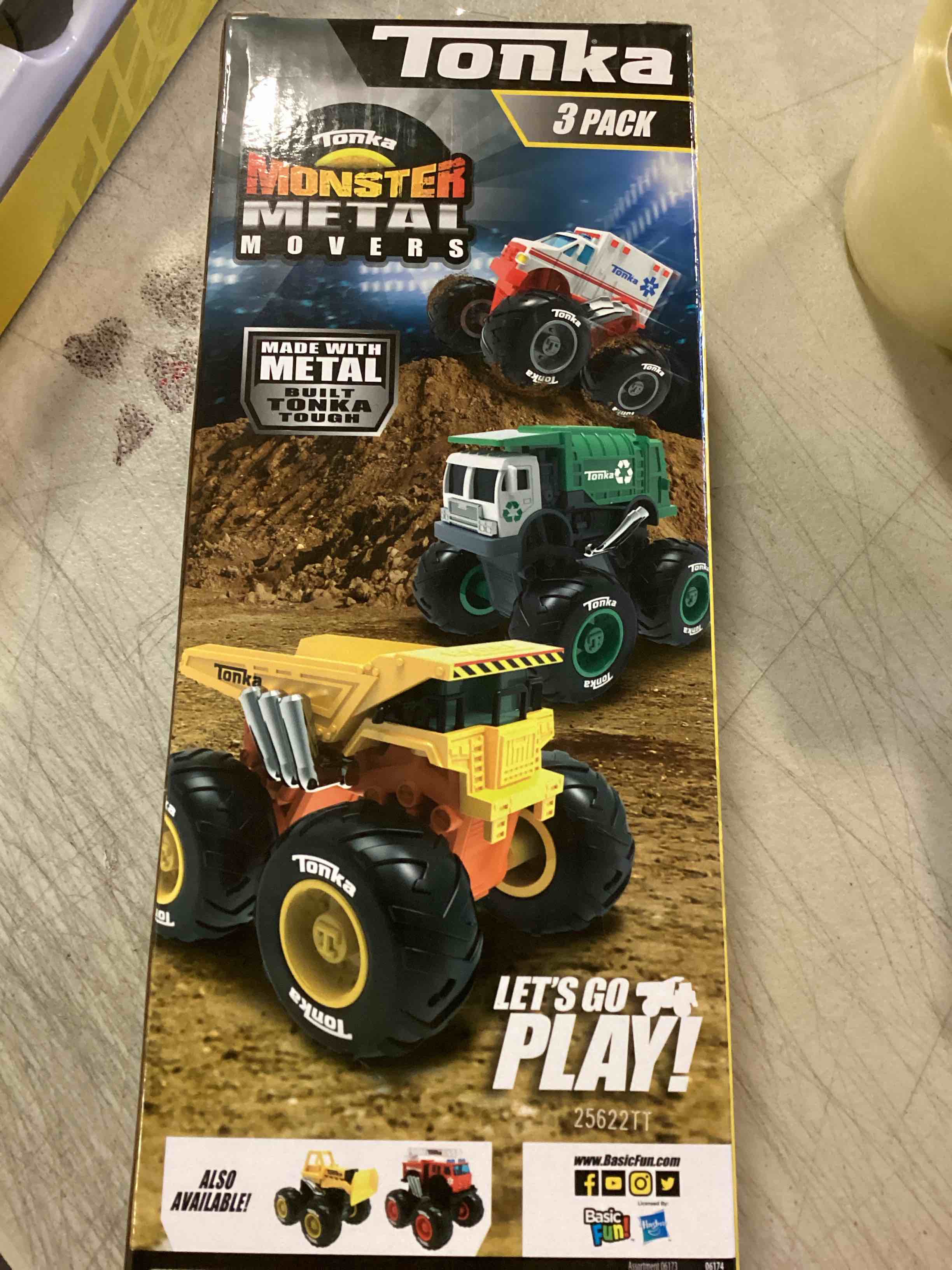 Tonka monster metal movers 3 pack