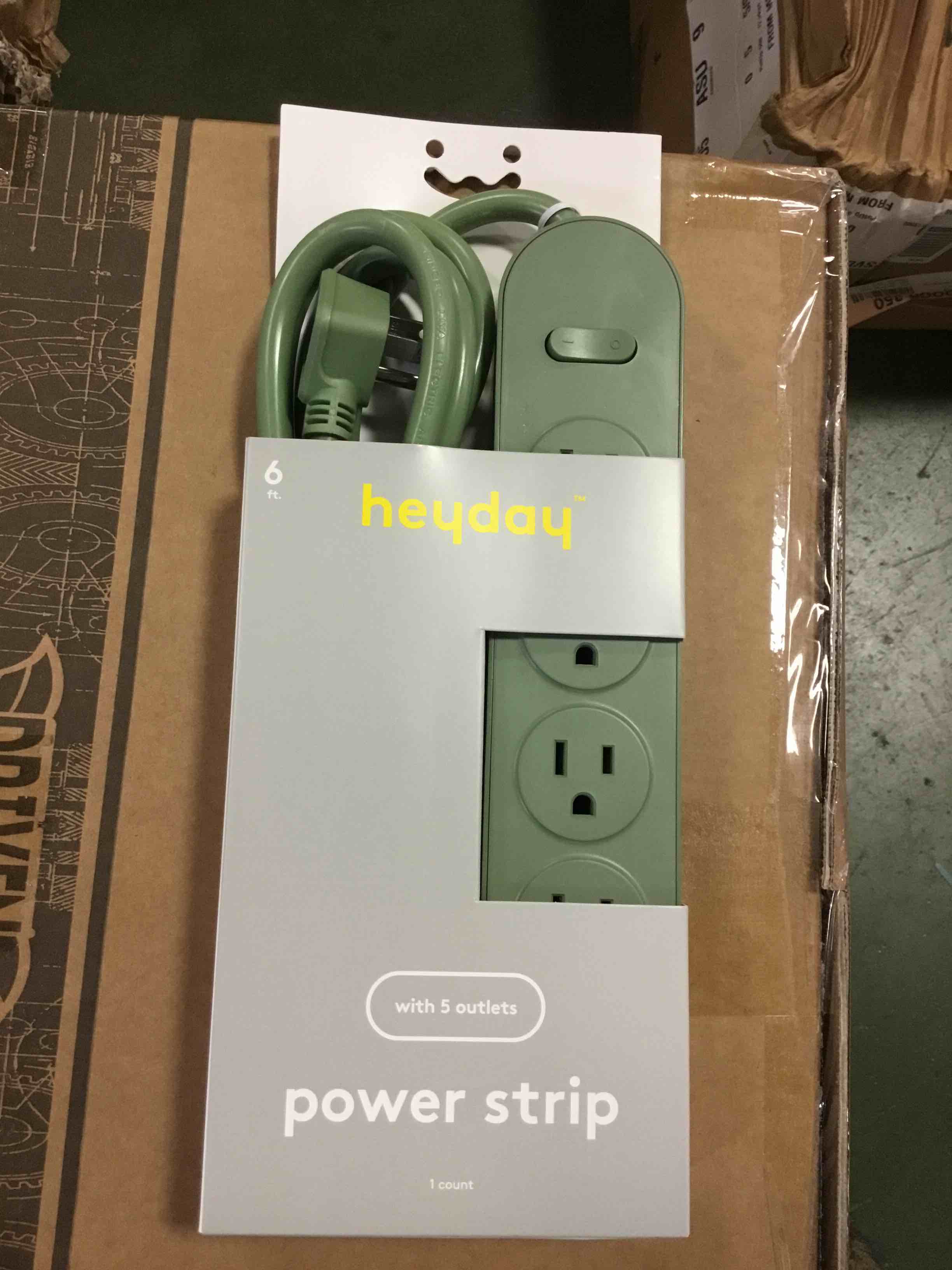 heyday Power Strip With 5-Outlets