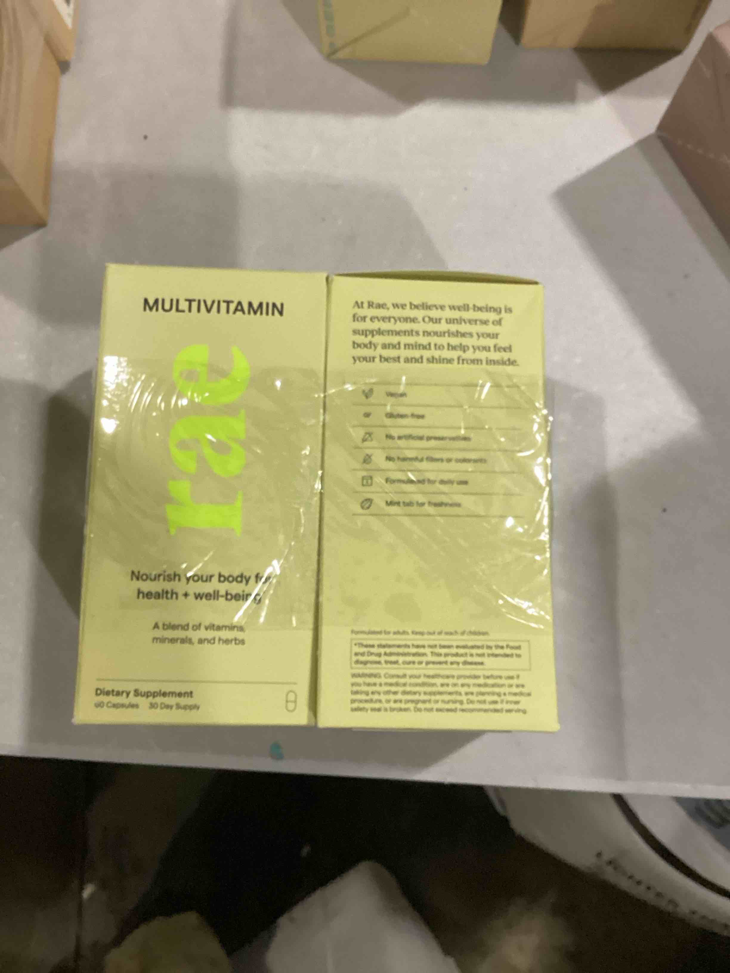 BEST BY 07/2024 ( 2 pack ) Rae Wellness Multivitamin - Vegan Daily ...