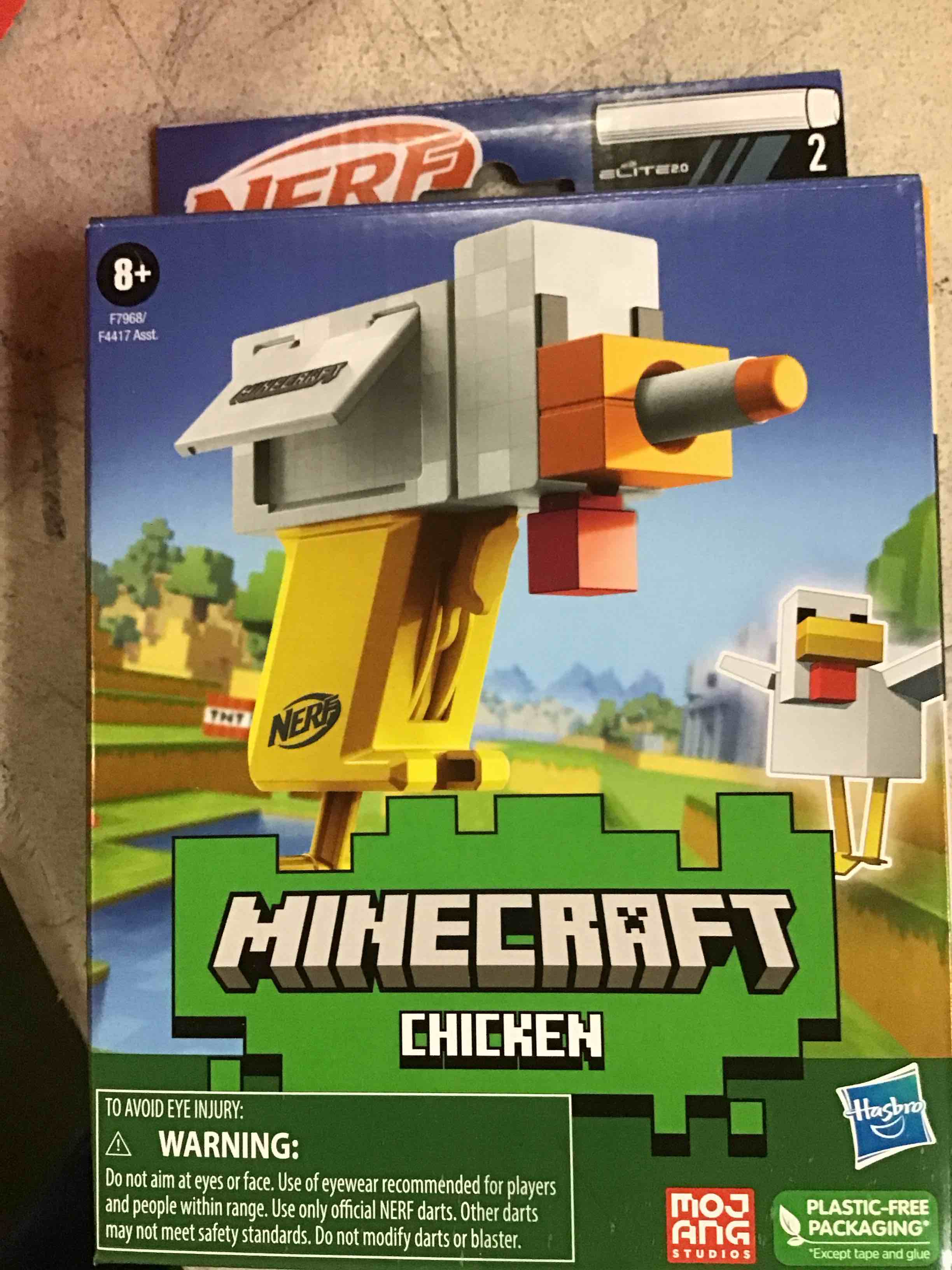 NERF Microshots Minecraft Chicken Blaster