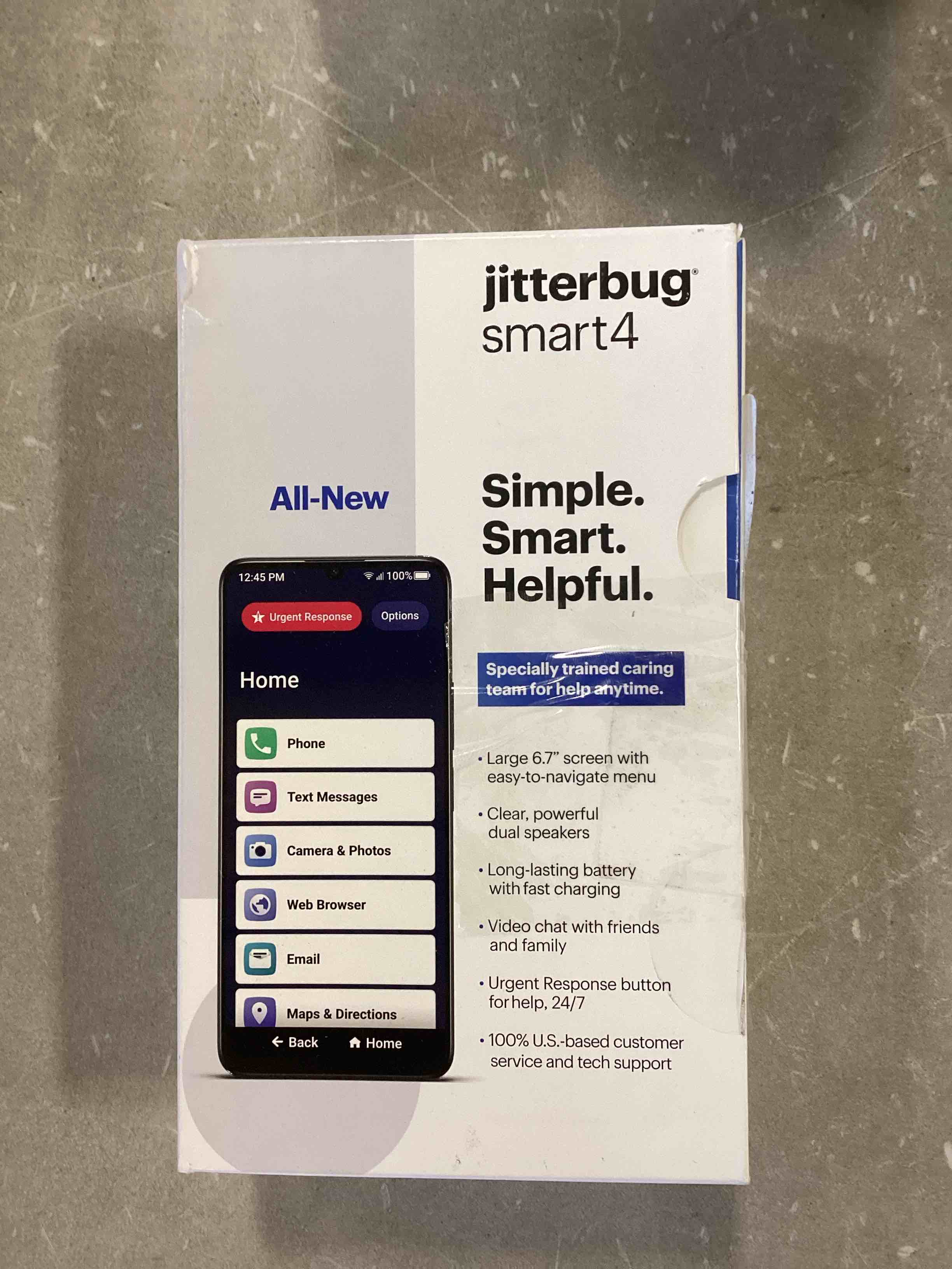 LIVELY Jitterbug Phones Smart4 Smartphone for Seniors - Cell Phone for ...