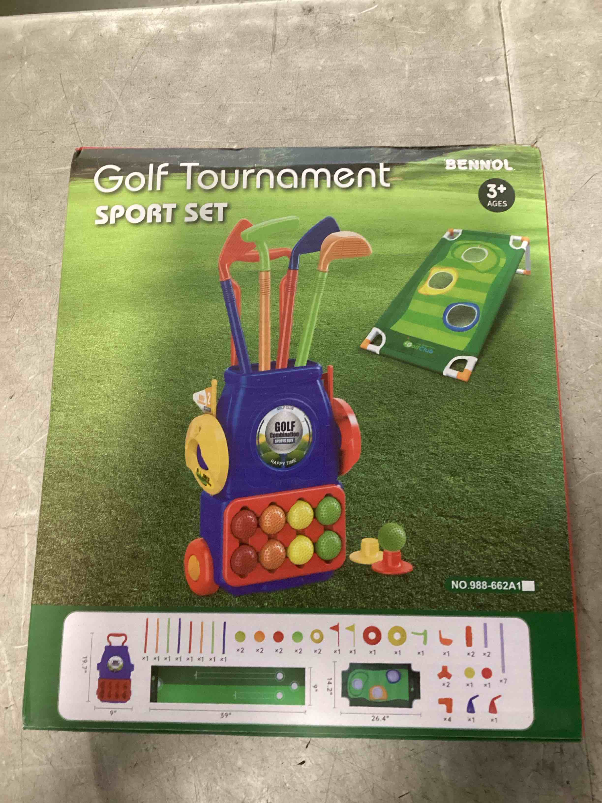 Bennol Upgraded Kids Toddler Golf Set, Indoor Outdoor Outside Golf Toys ...