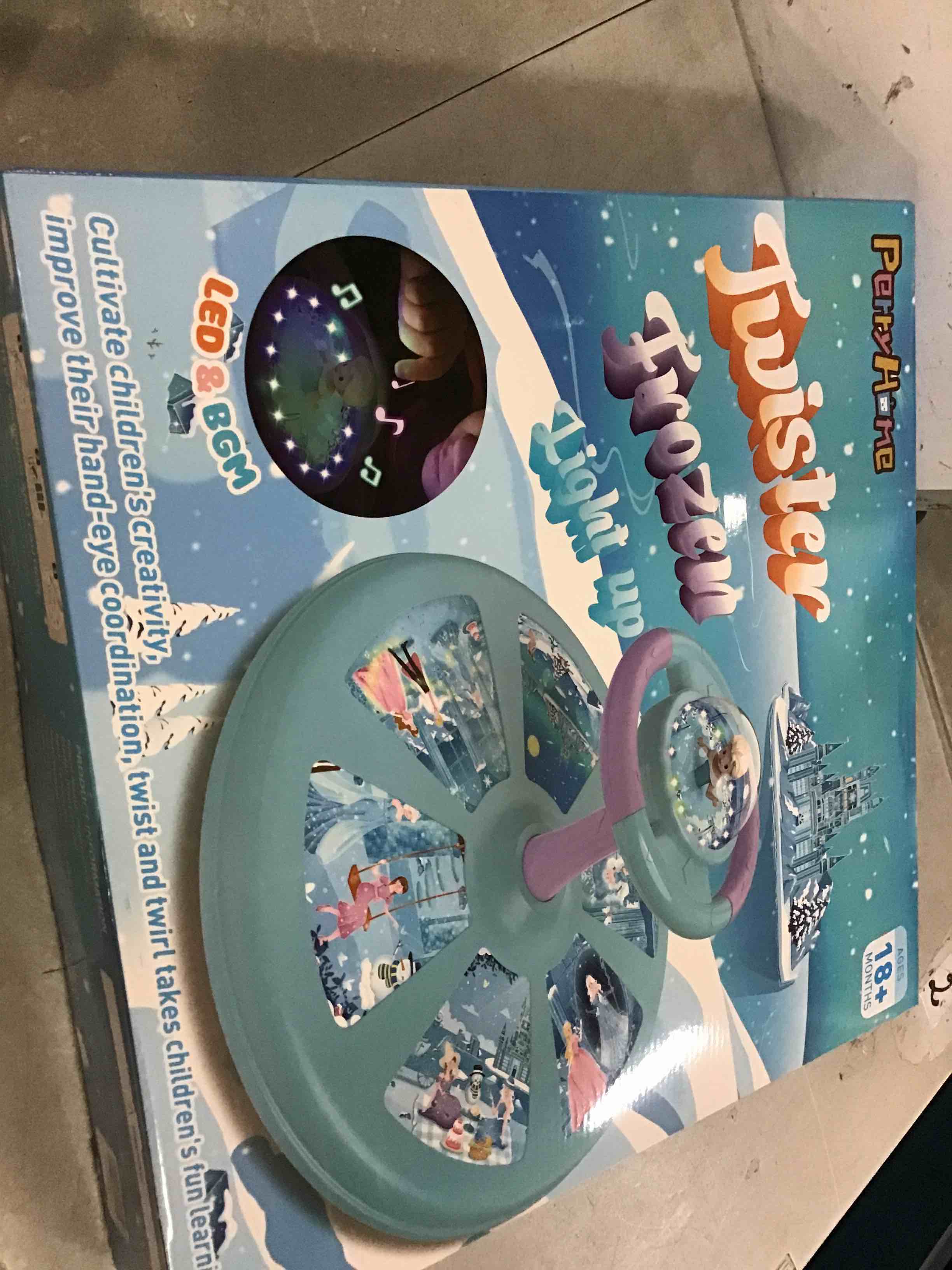 PERRYHOME Frozen Princess Twist Sit and Spin Toys for Toddlers 1-3, 360 ...