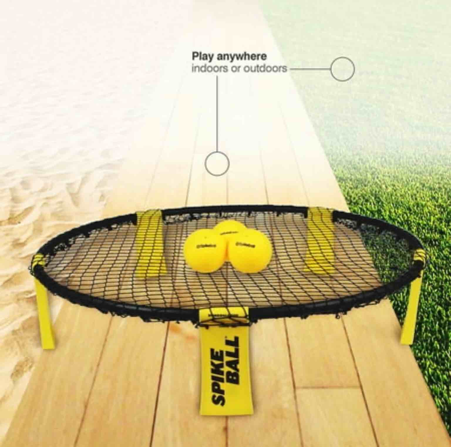 Spikeball Standard 3 Ball Kit with Adjustable Net & Balls - Portable ...