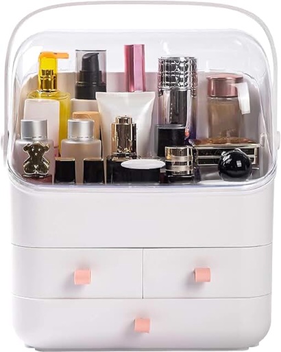 BRUUN Skin Care Cosmetic Storage Bin – A Large White Colored Dust and ...