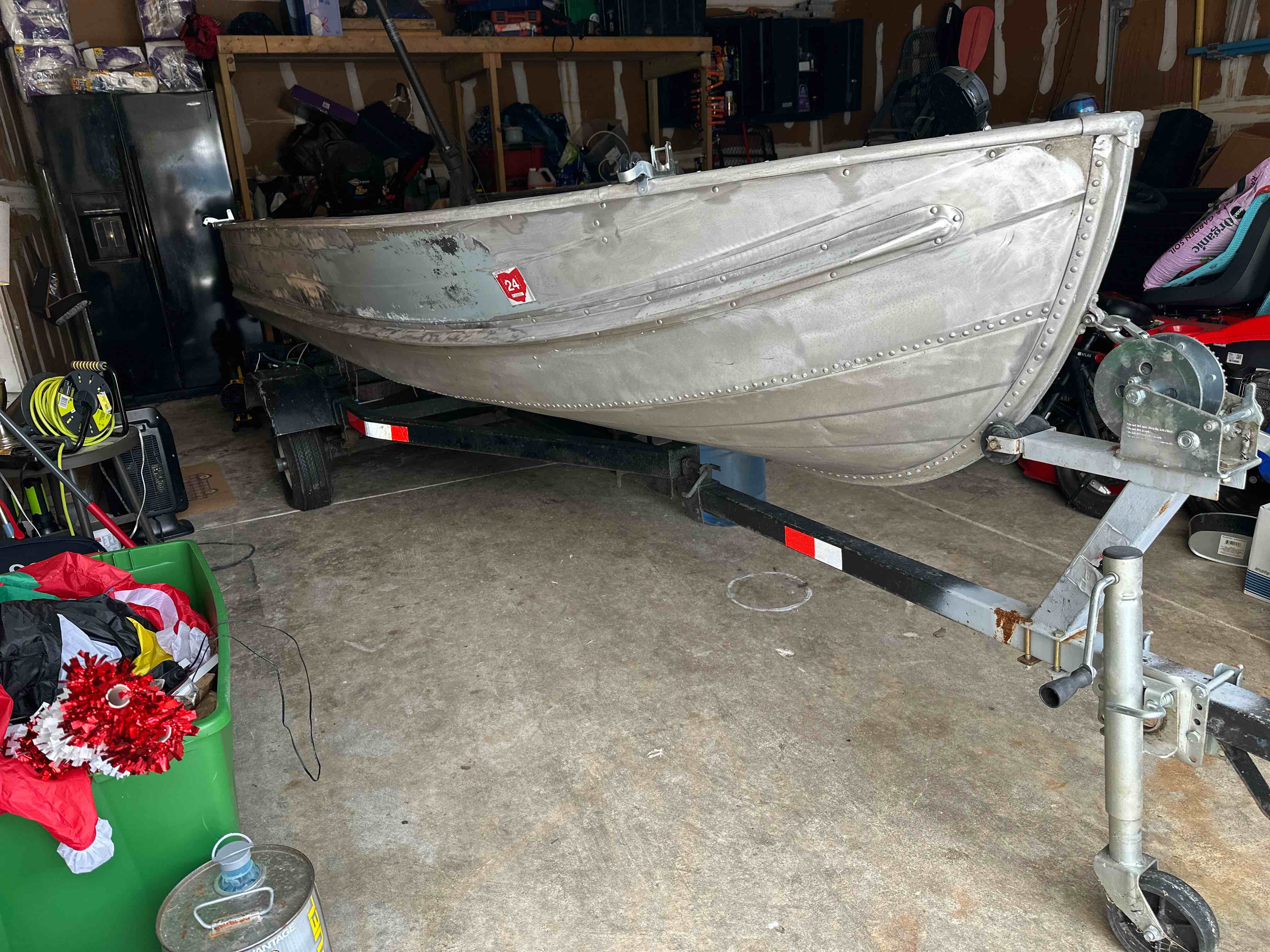 1964 13 Ft Aluminum Boat With Trailer, Clean Tags And Title For Both ...