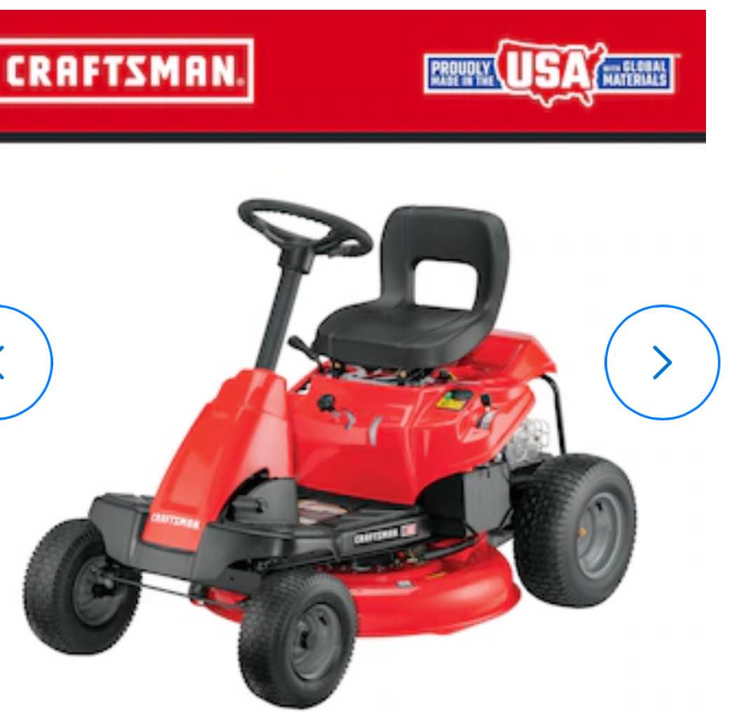 CRAFTSMAN R110 30-Inches 10.5 -HP Single cylinder Gas Riding Lawn Mower