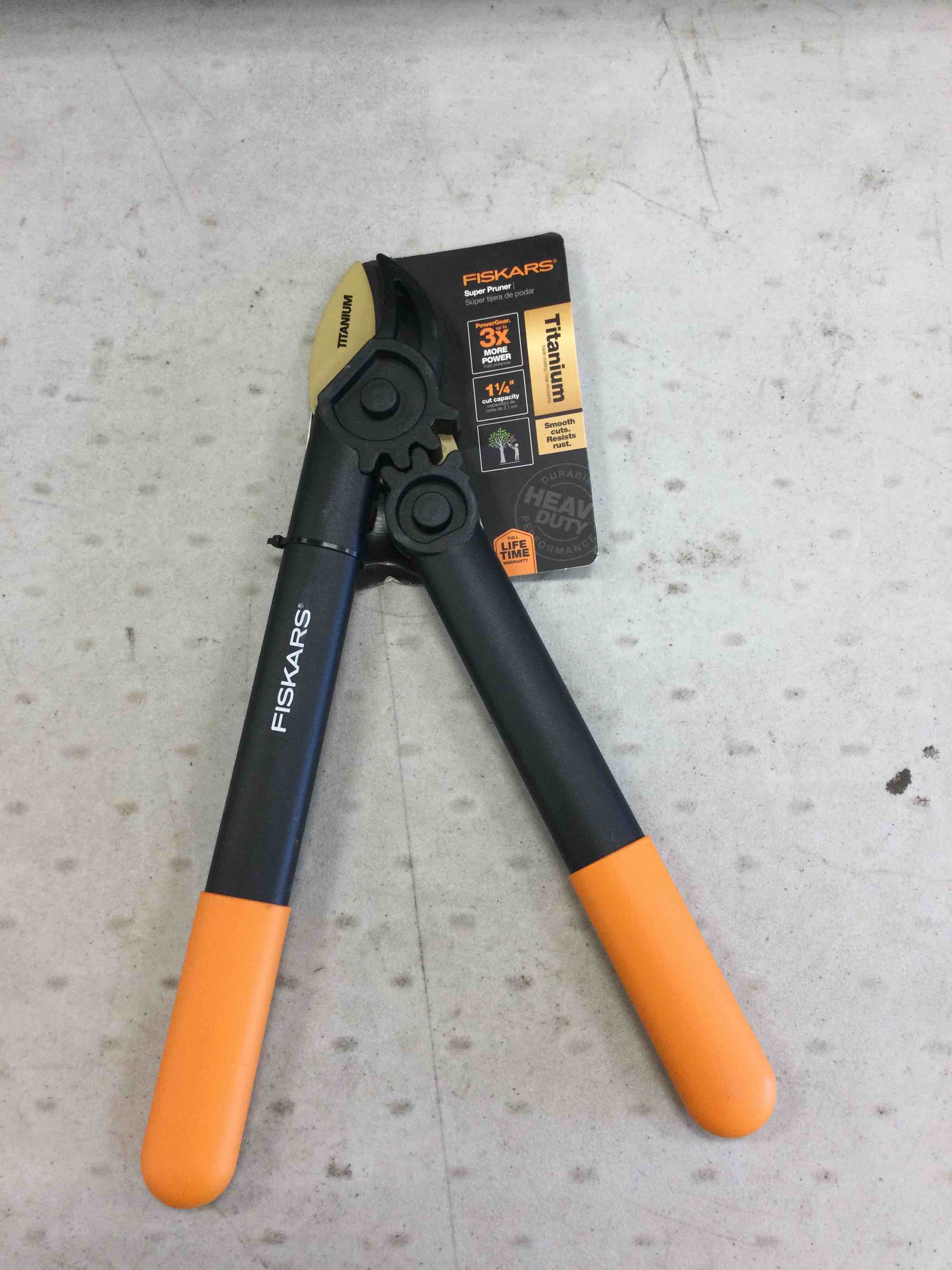 Fiskars Garden Tools PowerGear 13-1/4 in. Titanium Anvil Lopper 69725966J