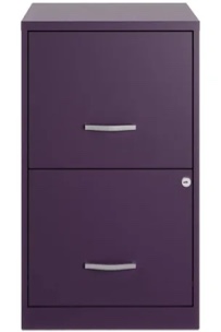 2-Drawer Vertical Filing Cabinet purple