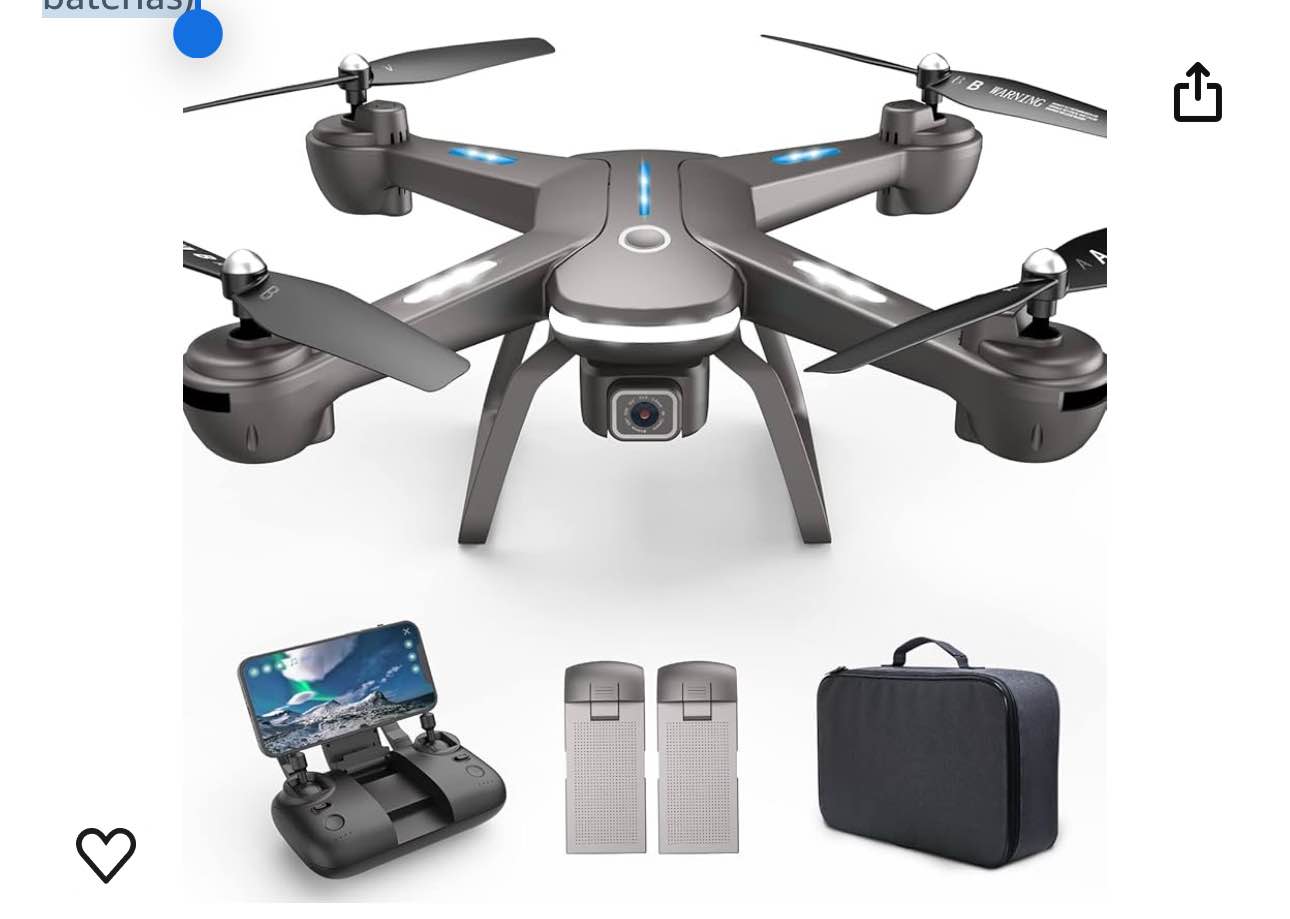 GPS Drone with 4K Camera for Adults Beginners, Dual Positioning 5G WiFi ...