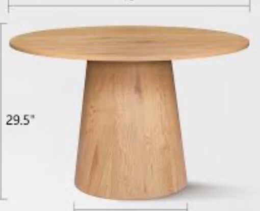 modern round pedestal table TABLE TOP ONLY! DWEN-CONE-TOP-OK-117