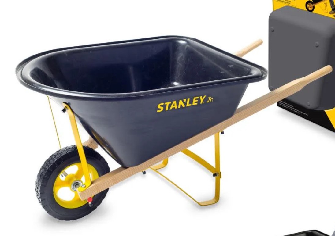 STANLEY Jr. OL_G015-SY Wheelbarrow Toy for Gardening