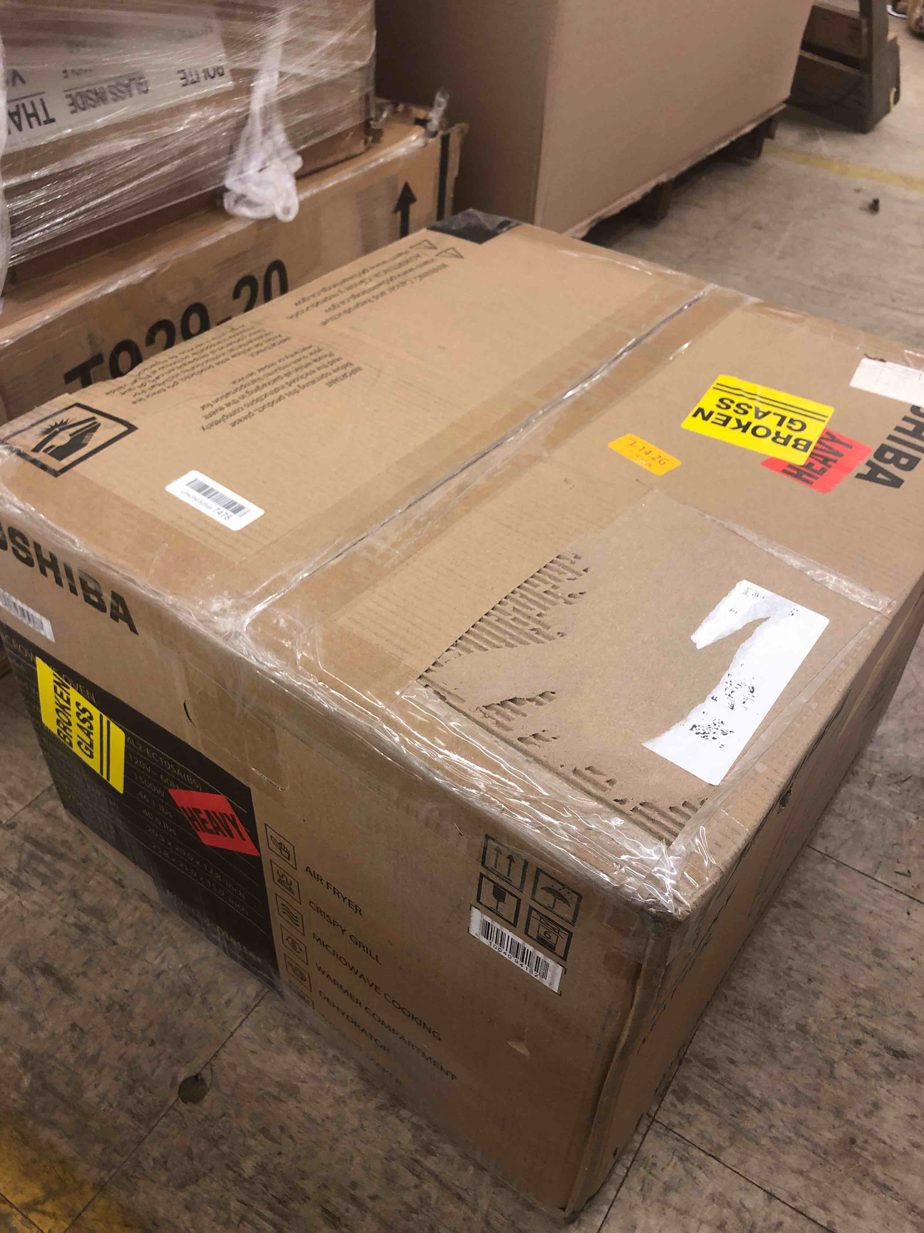 TOSHIBA ML2-EC10SA(BS) 8-in-1 Countertop Microwave with Air Fryer ...