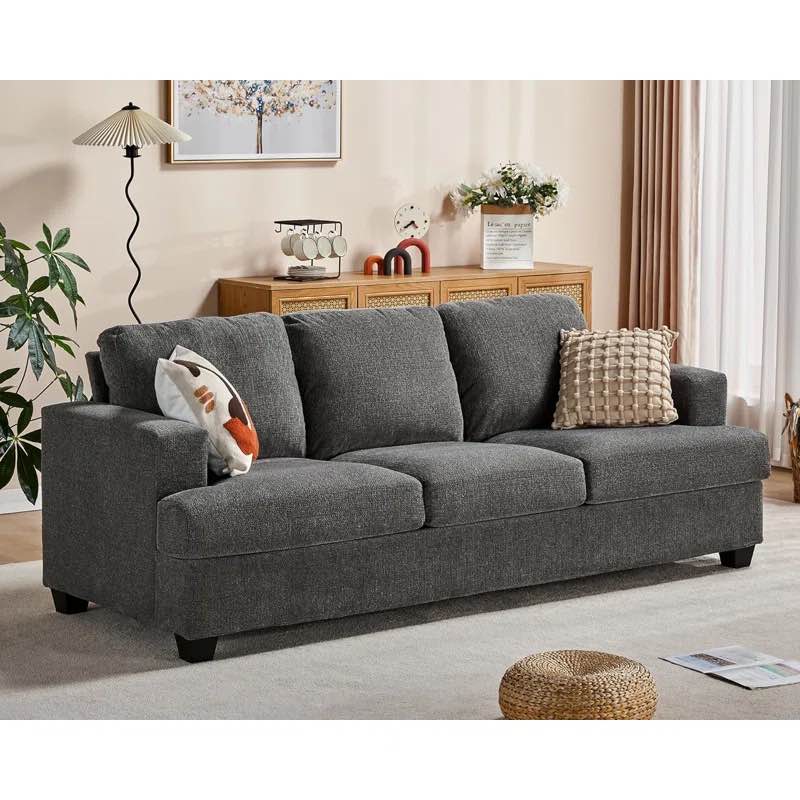 Belosic 89" Upholstered Deep Seat 3 Seater Sofa