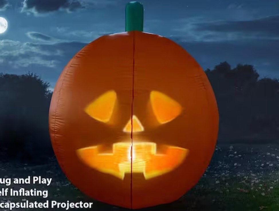 Jabberin Jack Giant 5 ft. Inflatable Talking Animated Pumpkin with ...