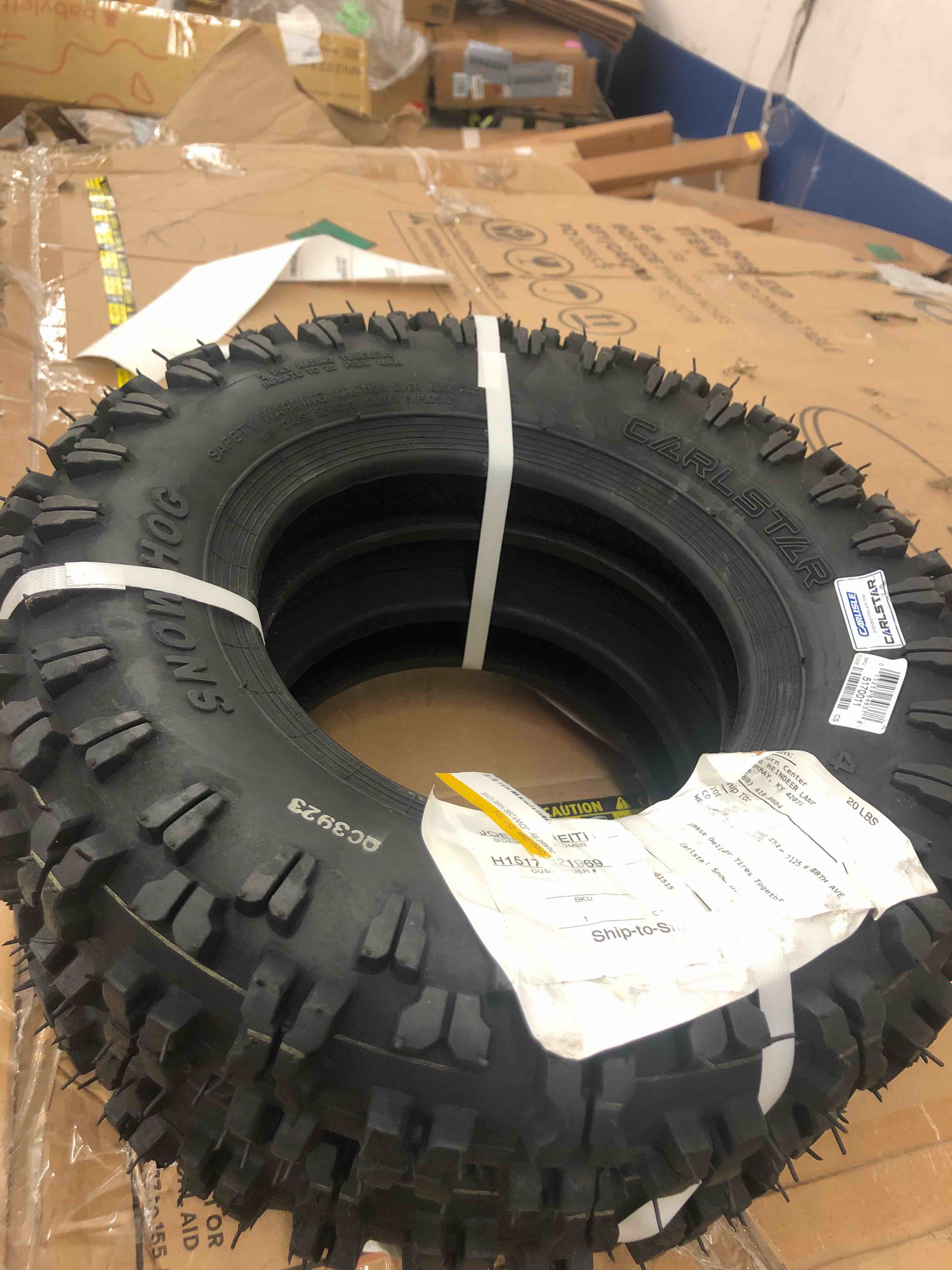 Carlstar Snow Hog 4.80-8 52A3 A ATV/UTV Tire 2 tires