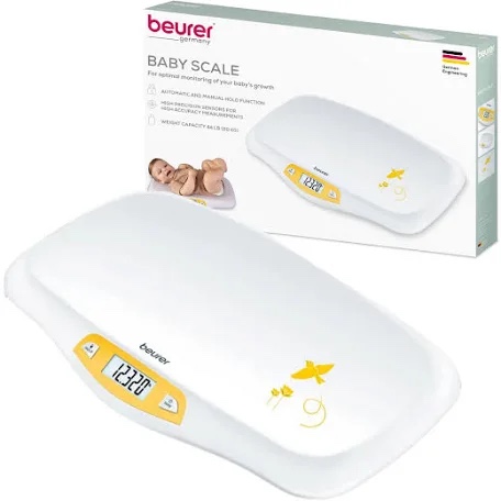 Beurer BY80 Digital Baby Scale, Infant Scale for Weighing in Pounds ...