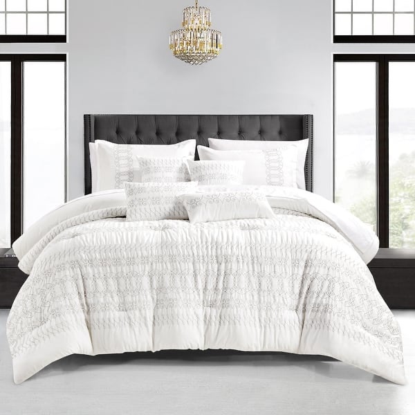 Gabitha luxury seven piece comforter set queen