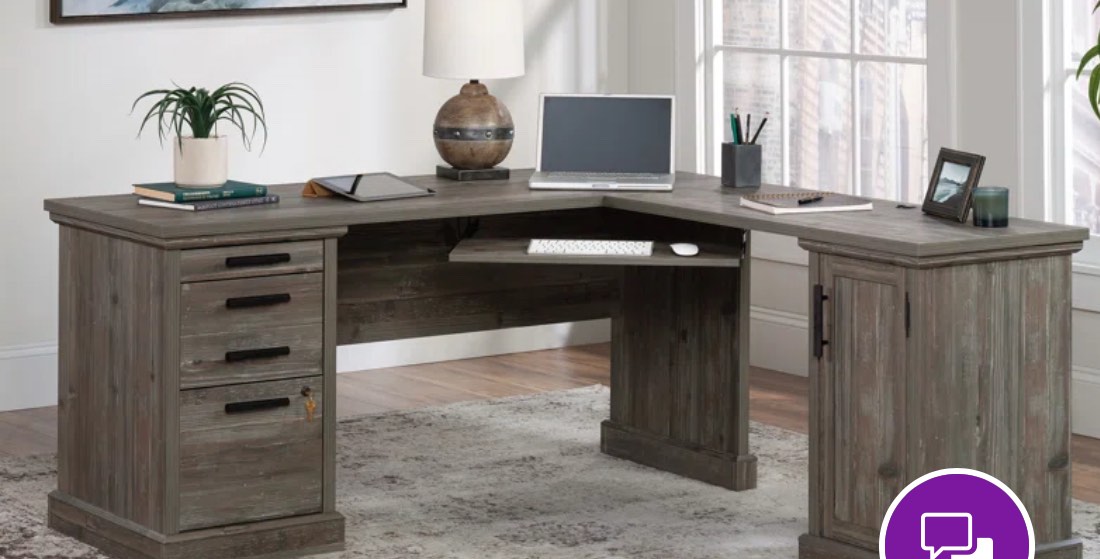L-Shaped Executive Desk (box 2, of two only)