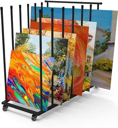 Art Storage Rack,Canvas Storage for large canvases up to 57 inches,Art ...