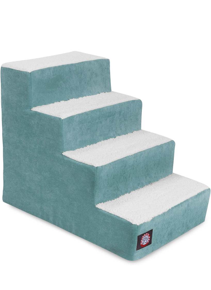 Majestic Pet 78899500210 Portable Pet Stairs | Soft Sherpa Steps Foam ...