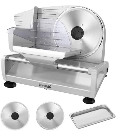 Meat Slicer, 200W Meat Slicer Machine for Home, DC Motor Quiet Deli ...