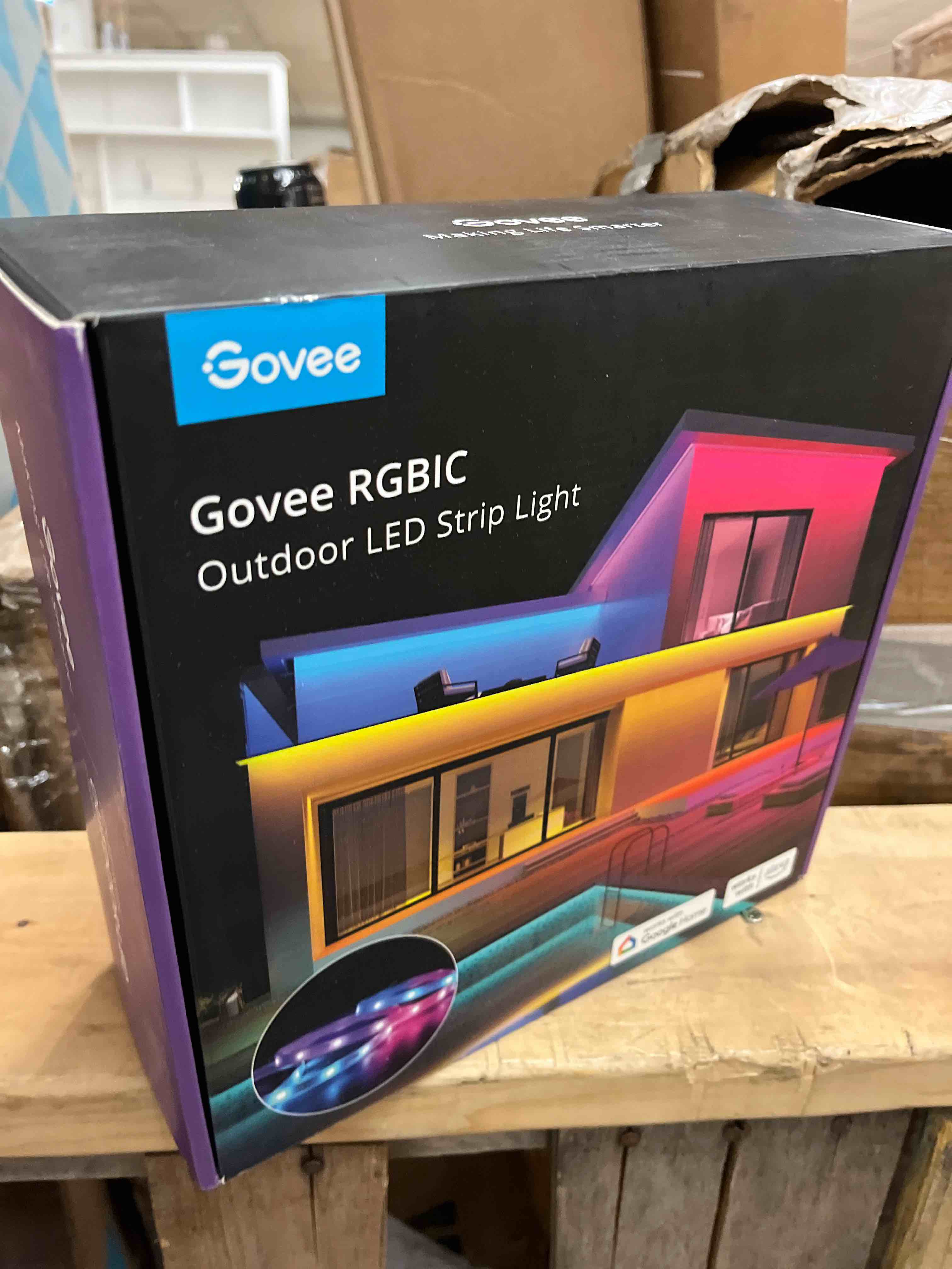 Govee WiFi Outdoor LED Strip Lights Waterproof, Christmas Decorations ...