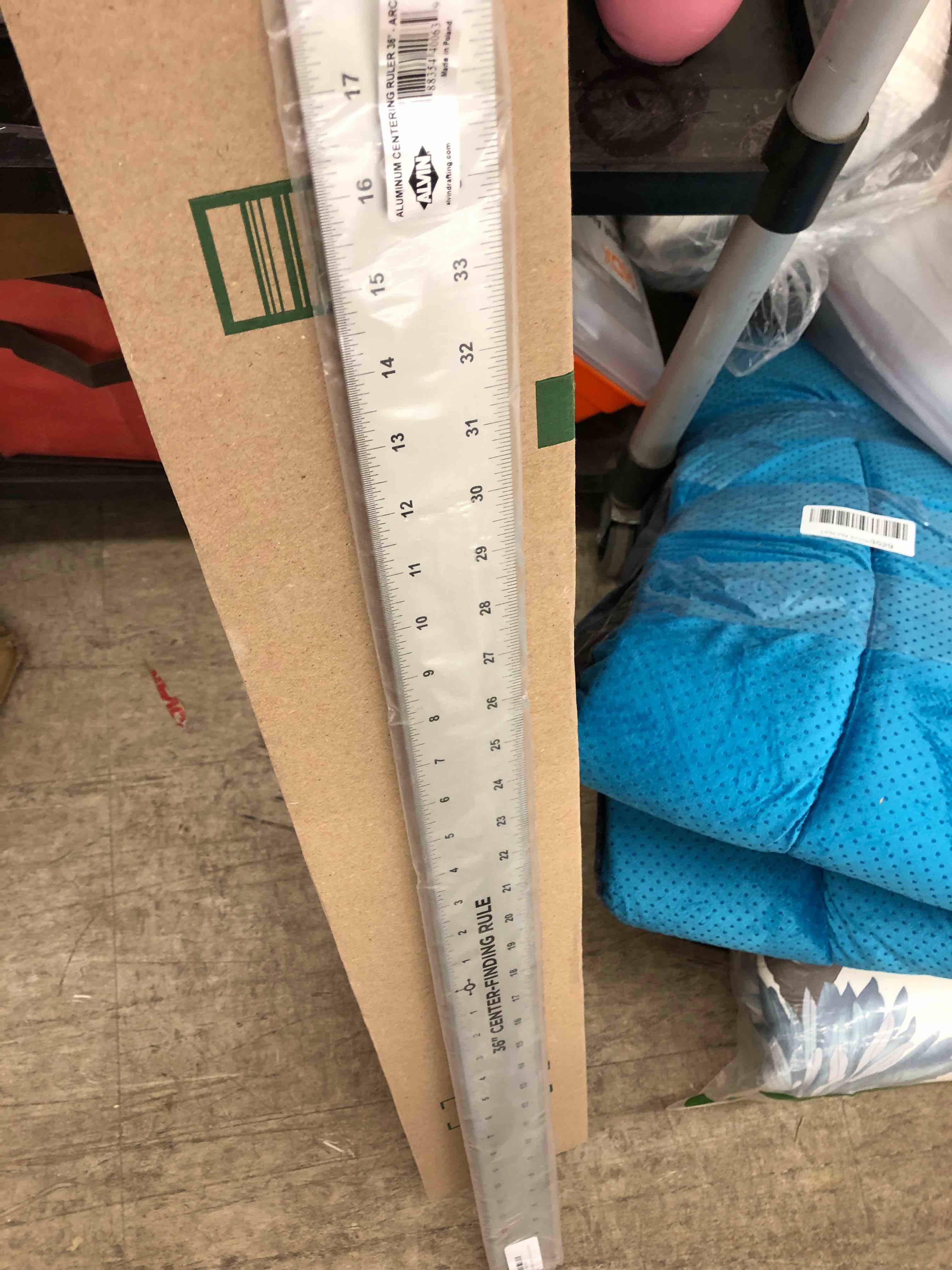 ALVIN Aluminum Center Finding Ruler 36" Model ARC12 Ruler ...