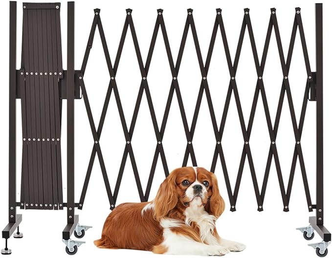 TSAYAWA Aluminum Free Standing Garden Fence, 5M Extensible Barricade ...
