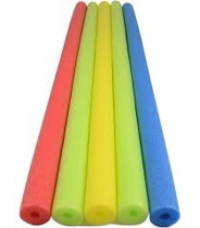 Hanaive 6 Pcs 40 x 4.1 Inch Jumbo Pool Noodles Pre Slit Clamp Foam ...