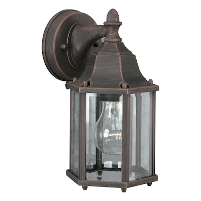 Alvin Forte Lighting 1742-01 10" Tall Outdoor Wall Sconce - Painted Rust