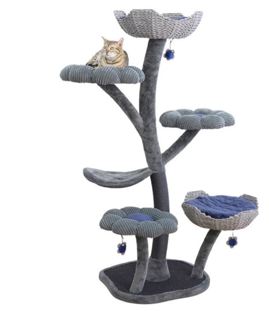 Pet Accessories / Catry / Flash Sale / Blue Blossom Cat Tree, 59 ...