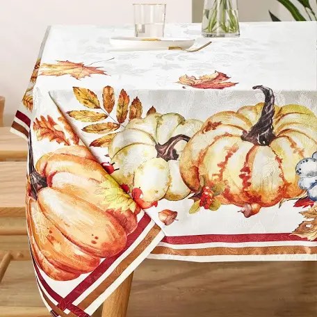 Hexagram Thanksgiving Tablecloth Damask Fabric, Jacquard Fabric ...