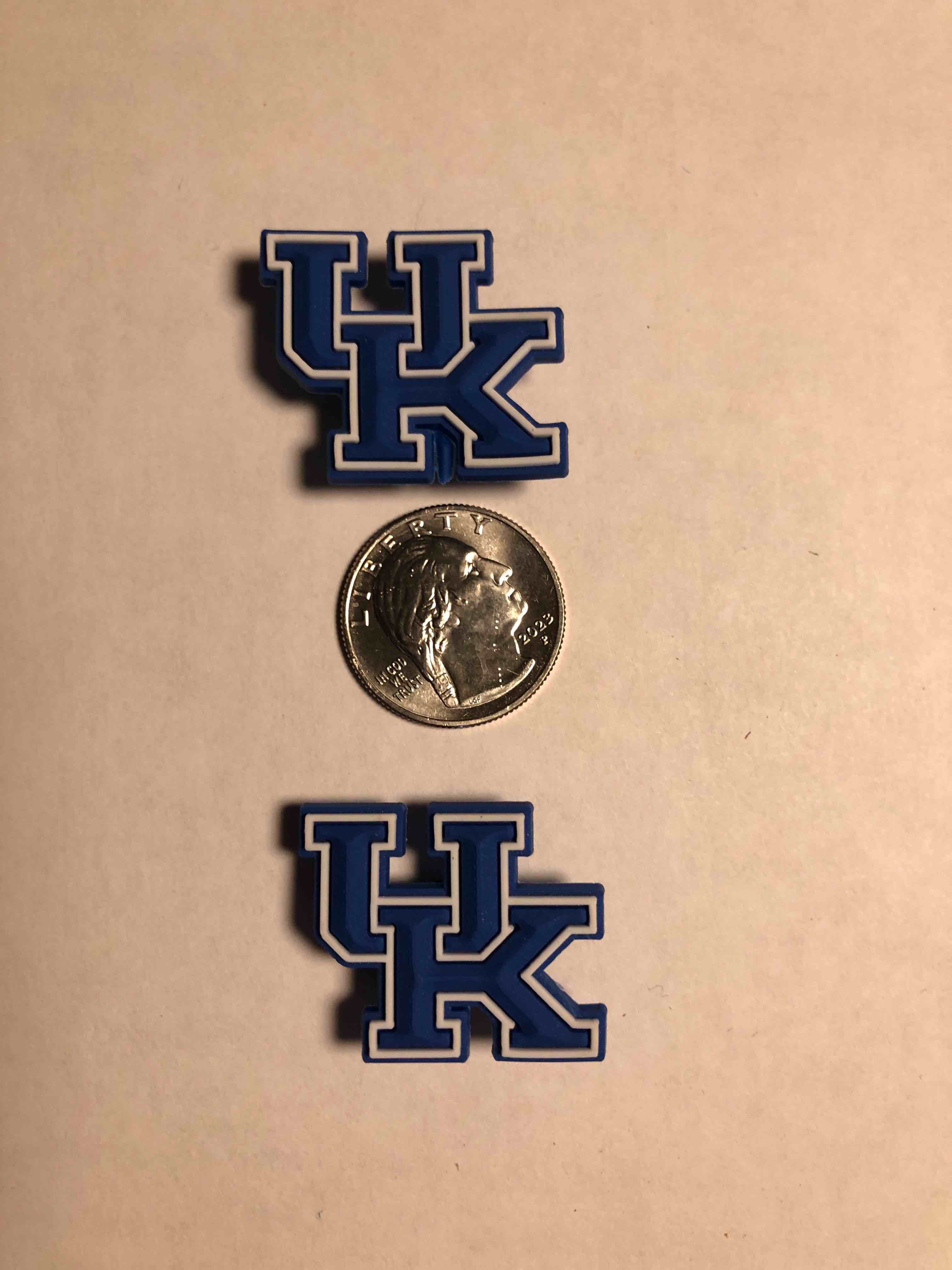 Croc charms U K University of Kentucky pack of 2