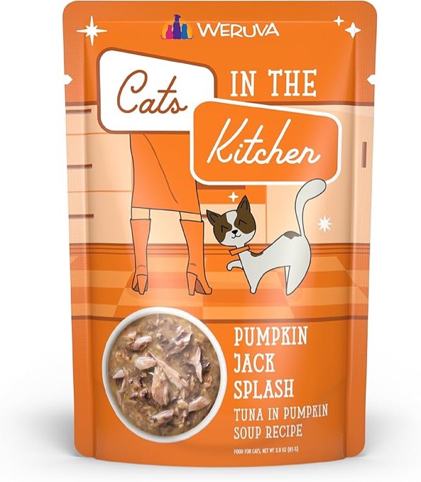 Weruva Cats in The Kitchen, Pumpkin Jack Splash with Tuna in Pumpkin ...