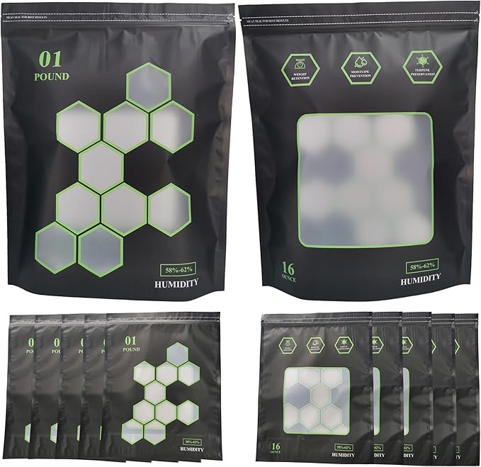 1 Pound Storage Terp Bags Bags,Lock & Seal Storage & Curing Bags Heat ...