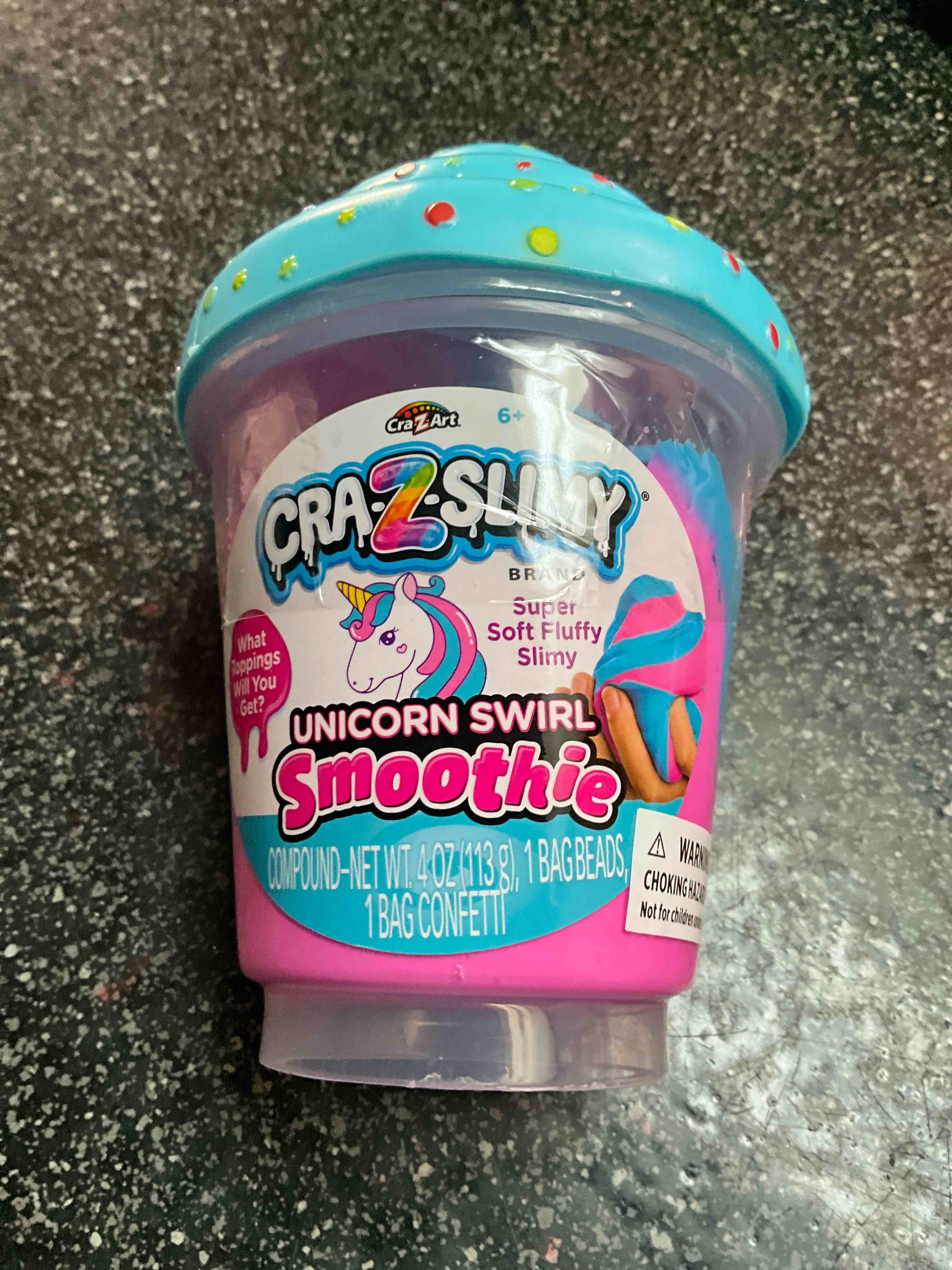 CRA-Z-SLIMY - Unicorn Swirl Smoothie - super soft fluffy slime