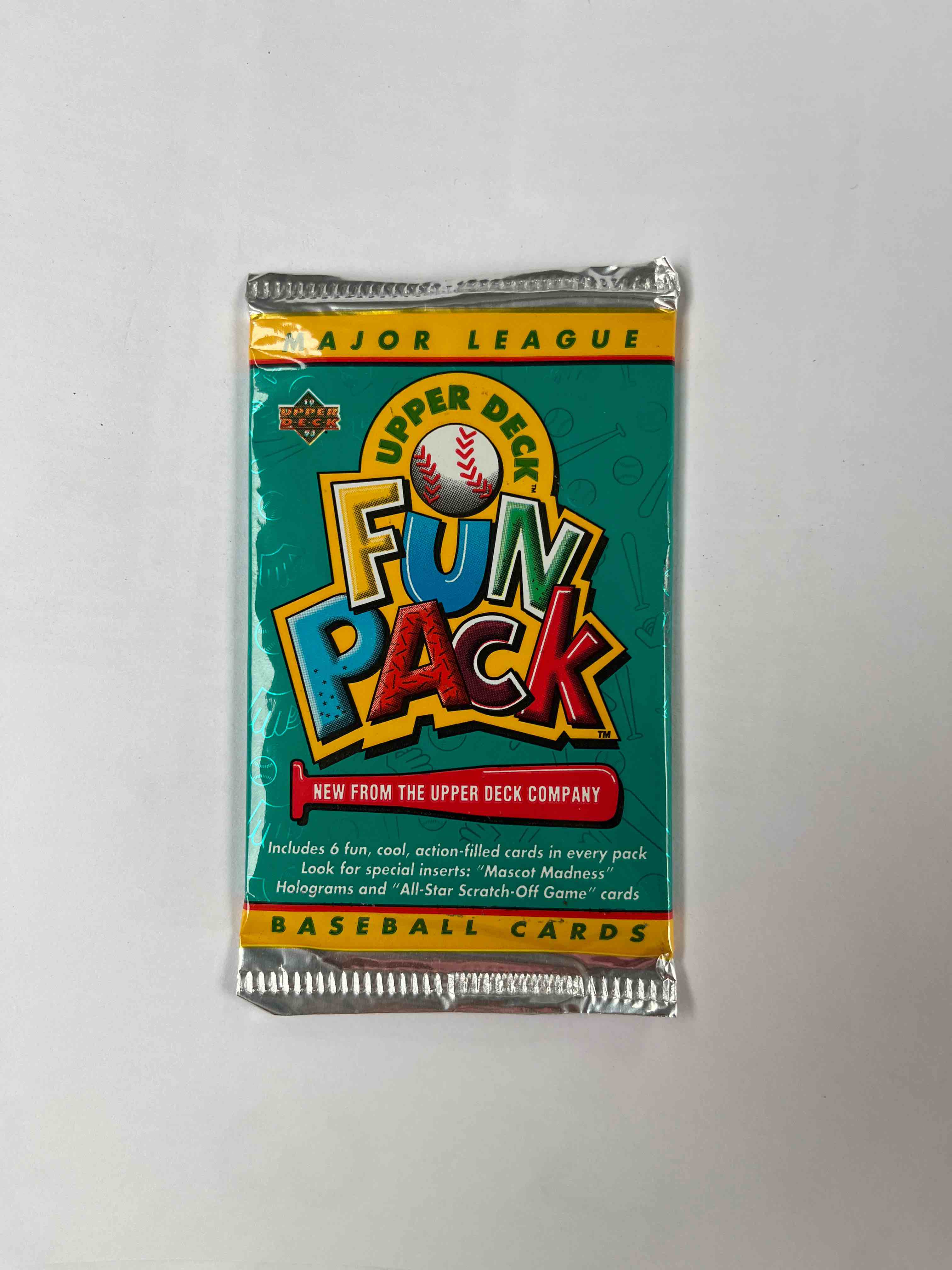 1993 UPPER DECK FUN PACK - UNOPENED WAX BASEBALL CARD PACK