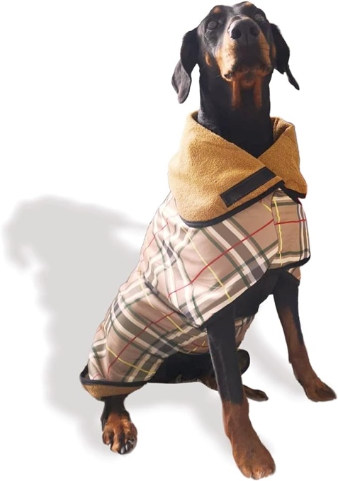 TAIL BLAZERS™ Quality Dog Jacket and Drying Coat. Keeps Dog Warm After ...