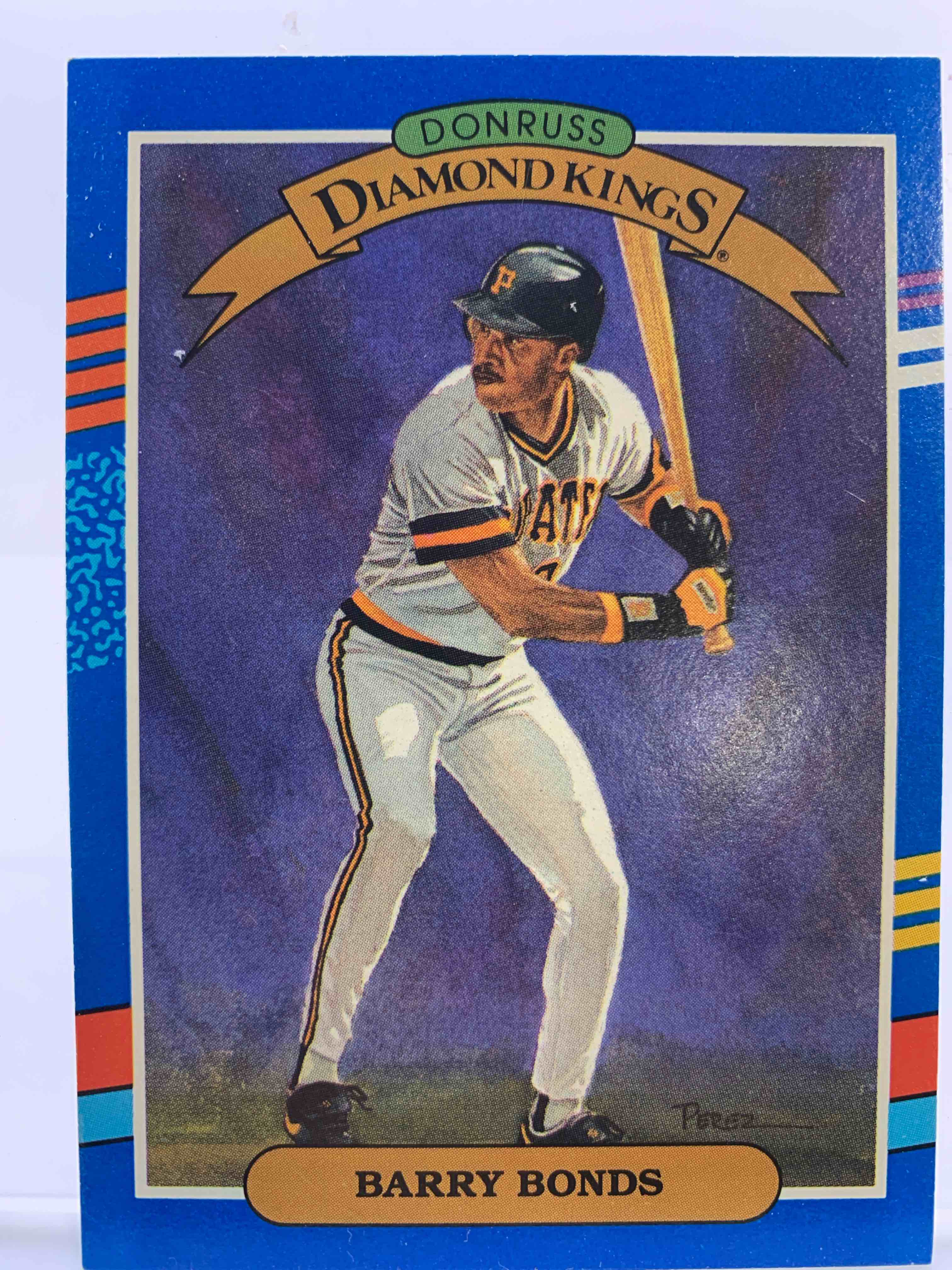 1990 Donruss Diamond Kings Barry Bonds Baseball Card