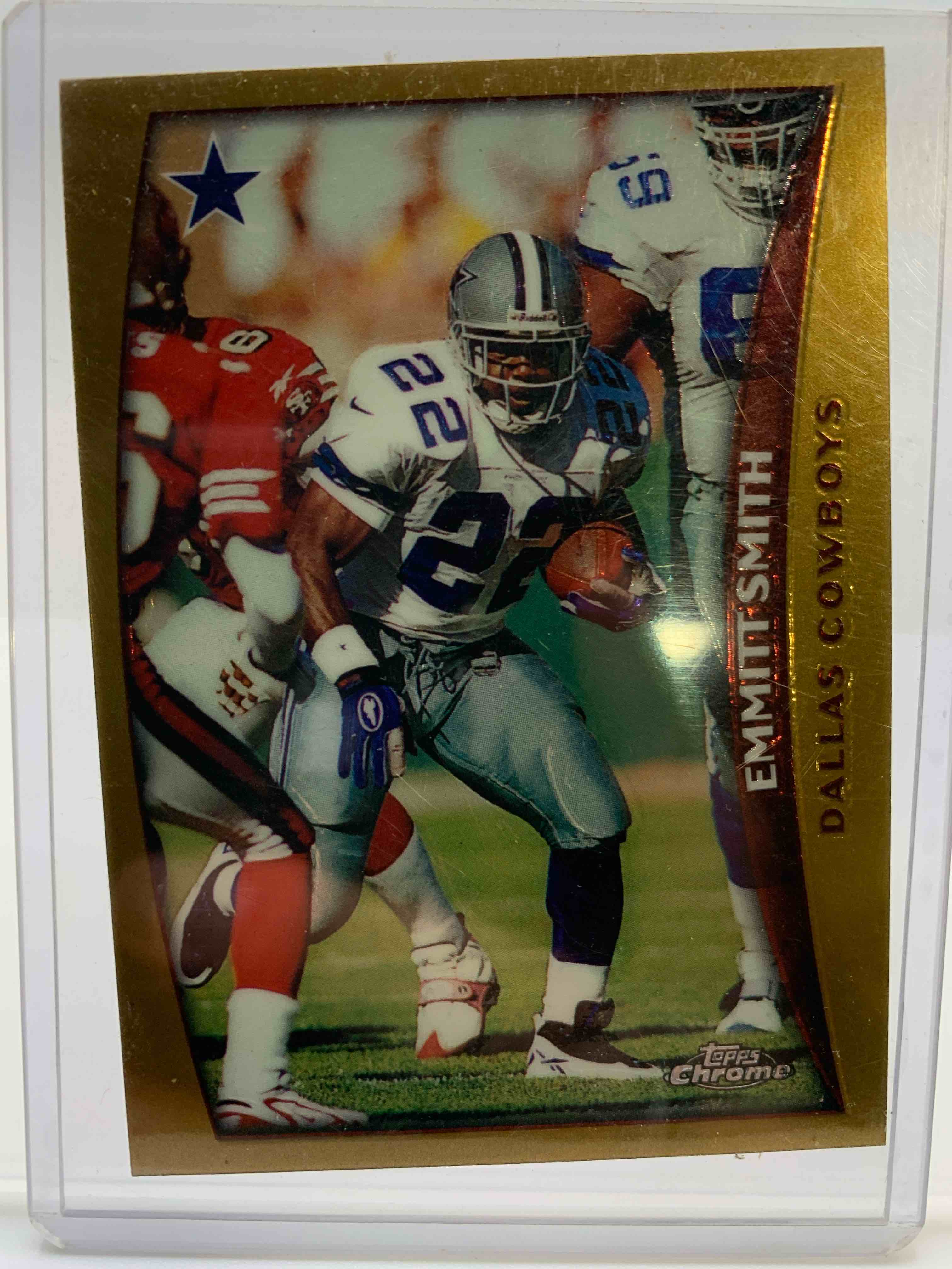 1998 Topps Chrome Emmitt Smith Football Card