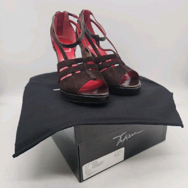 Takera Collection, Italian Made, Suede and Kidskin Leather with a 4 ...
