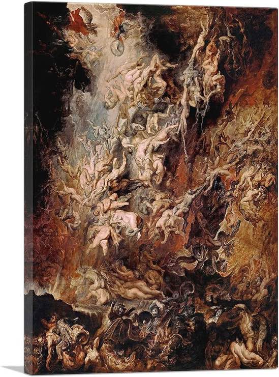 123 Life Peter Paul Rubens Poster - The War In Heaven Painting - The ...