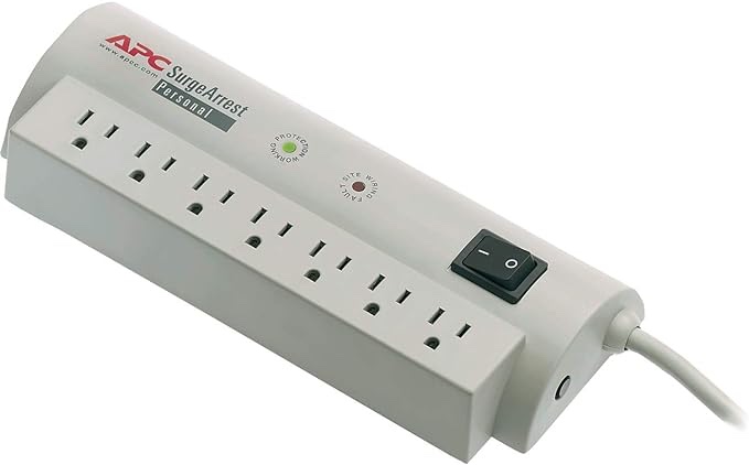APC per7t Personal SurgeArrest 7 AC Outlet (S) 120 V 1.8 m Beige Surge ...